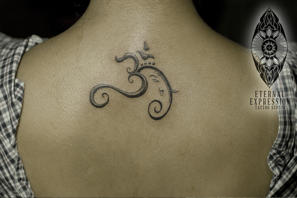 Ganesha Tatouage Om