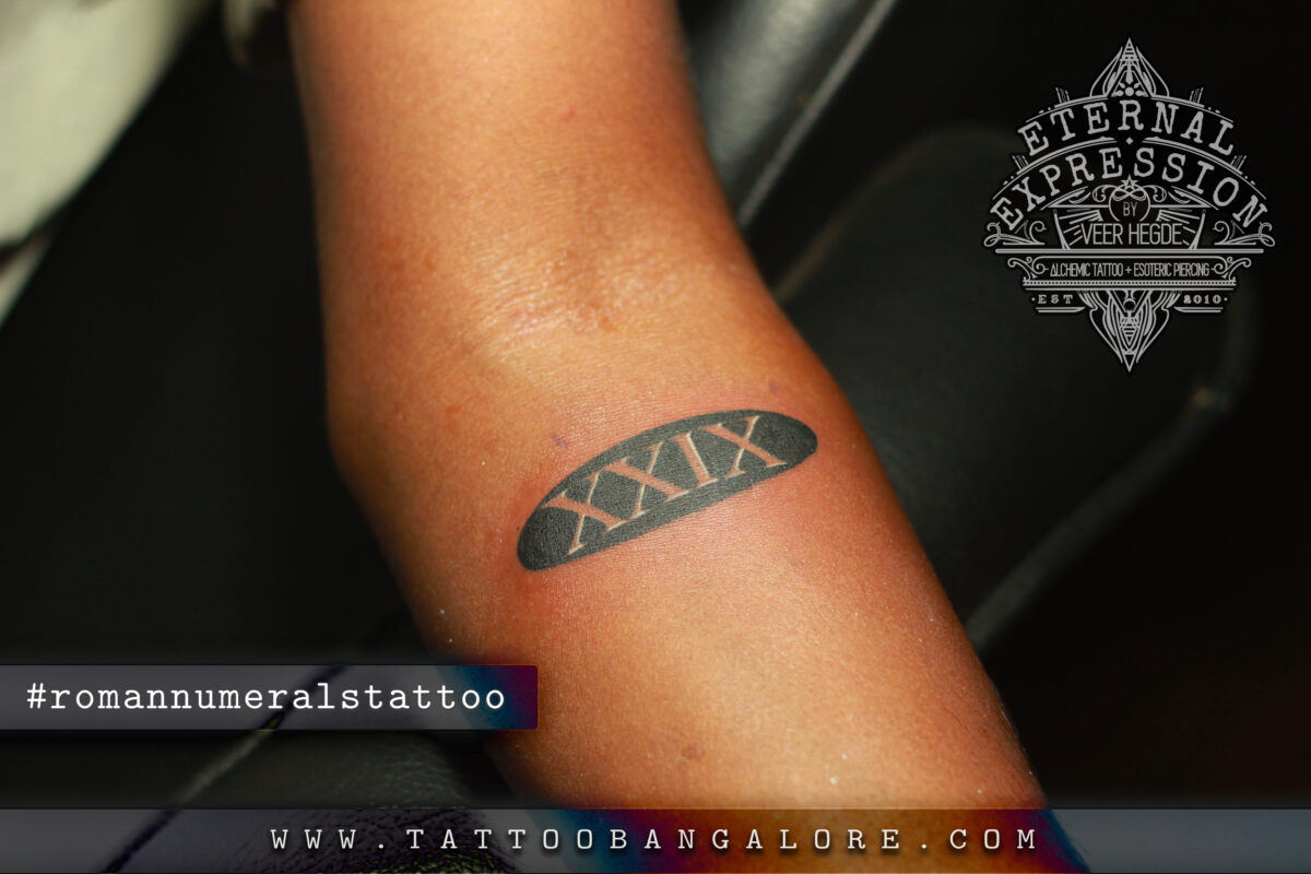 Roman Numeral Tattoos On Shoulder